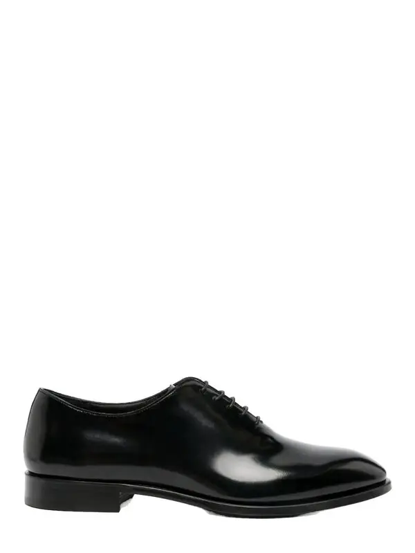 Canali Patent-finish Calf Leather Oxford Shoes - Black