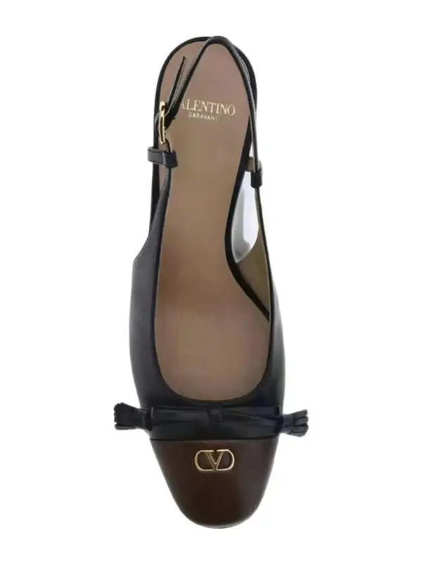 Valentino Garavani Valet Du Roi Slingback Heeled Pumps - Black