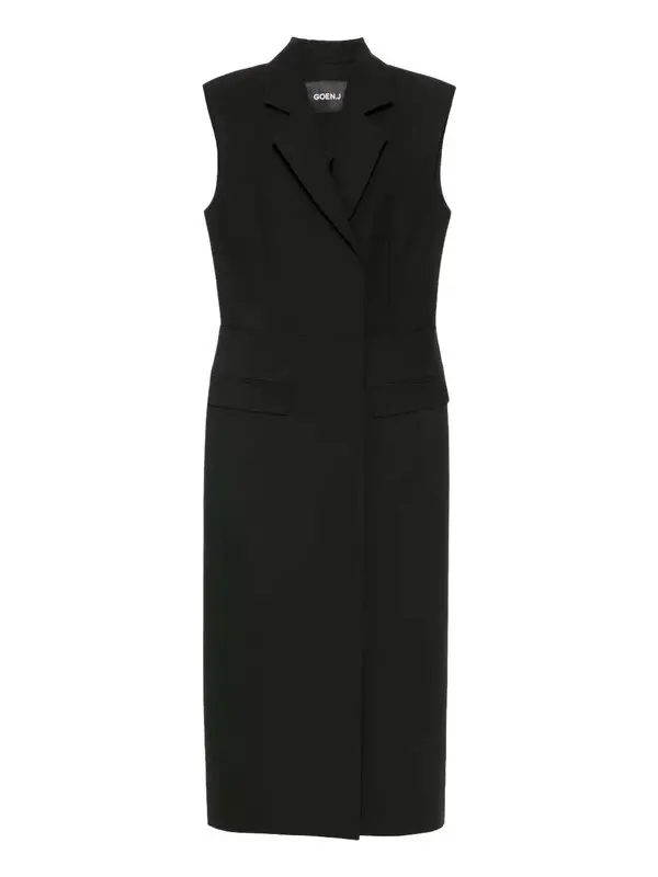 Goen.j Layered Panel Blazer Dress - Black