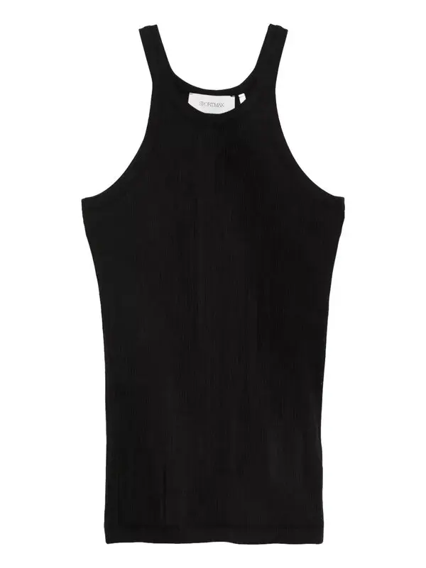 Sportmax Nastie Ribbed Tank Top - Black
