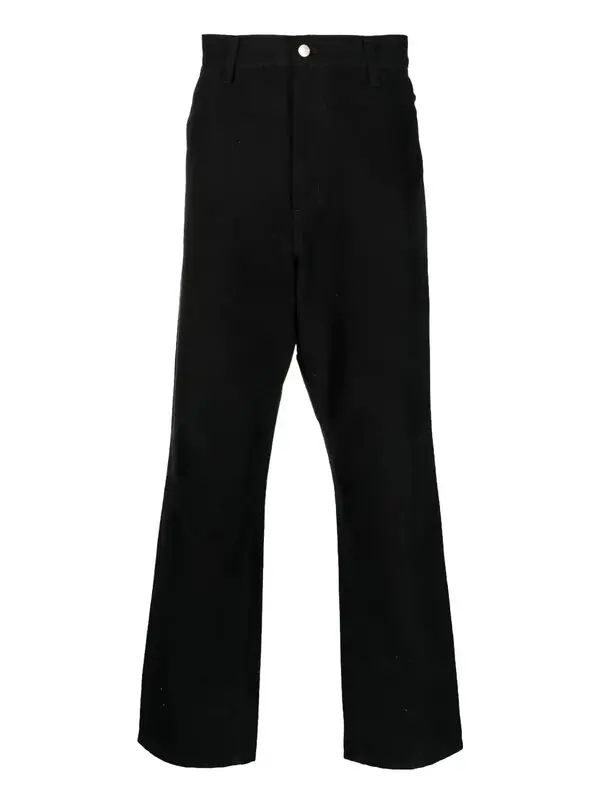 Carhartt Work In Progress Single Knee Straight-leg Trousers - Black