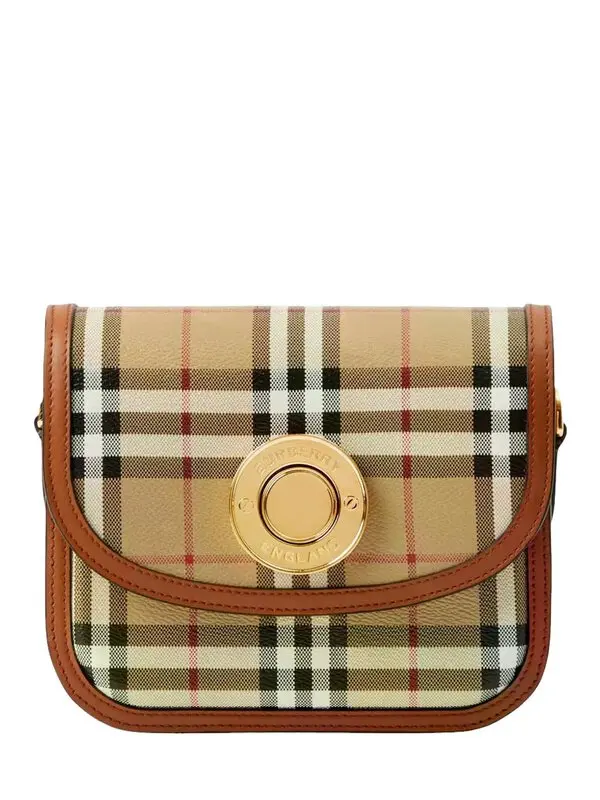 Burberry Small Check-pattern Crossbody Bag - Neutrals