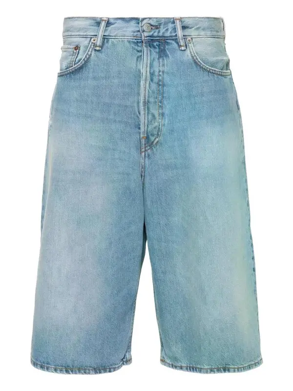 Acne Studios Straight-leg Denim Shorts - Blue