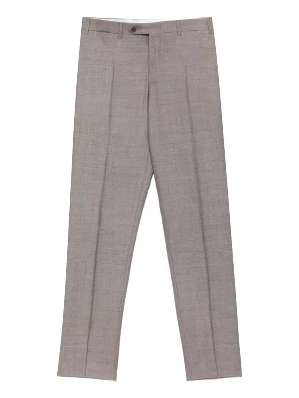 Canali Wool Trousers - Brown