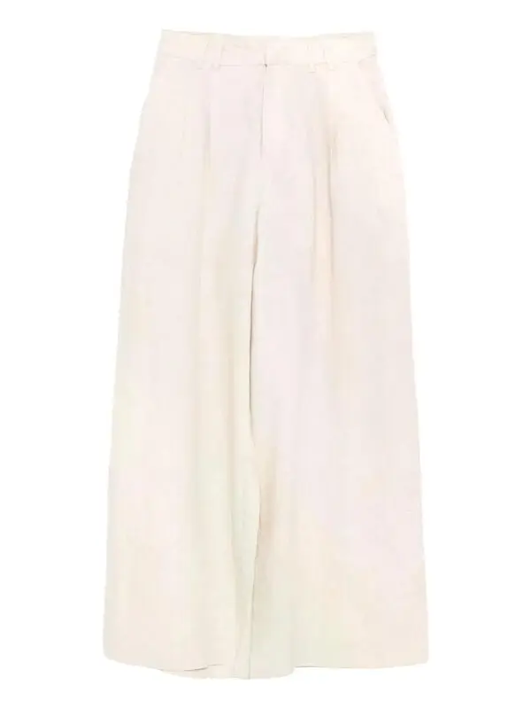 BAMBAH Linen Wide-leg Trousers - Neutrals