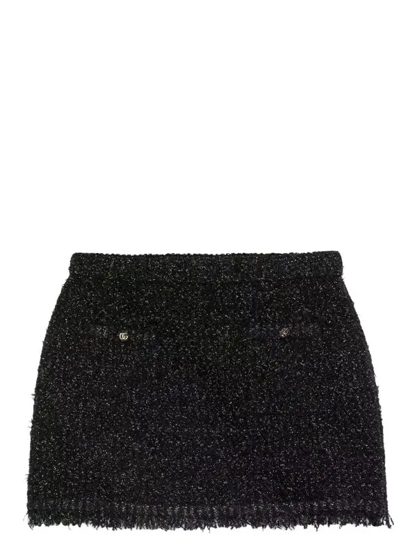 Gucci Lamé Mini Skirt - Black