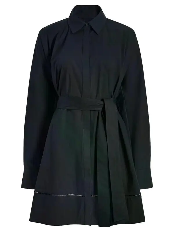 Proenza Schouler Sammy Shirt Dress With Belt - Black