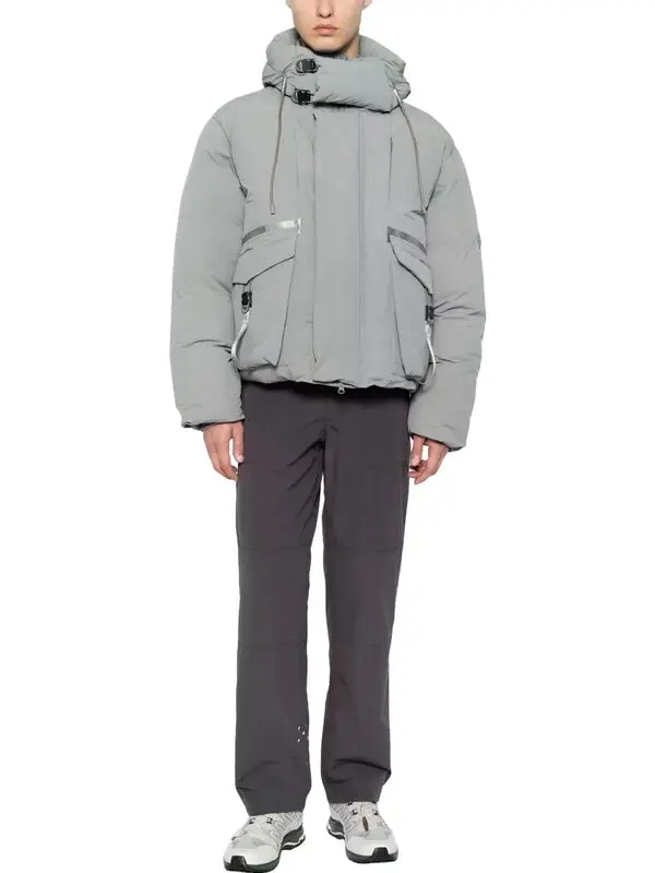 SPOONYARD Hooded Padded Jacket - Grey