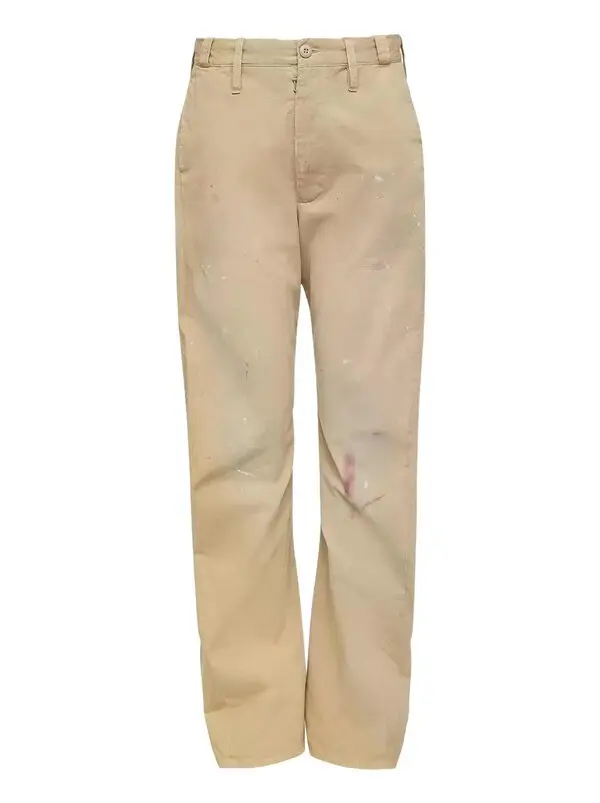 MAISON MARGIELA Paint-splatter Trousers - Neutrals