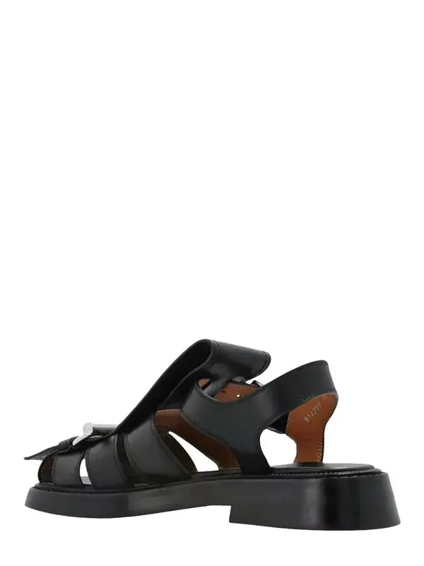 Alexander McQueen Leather Sandals - Black