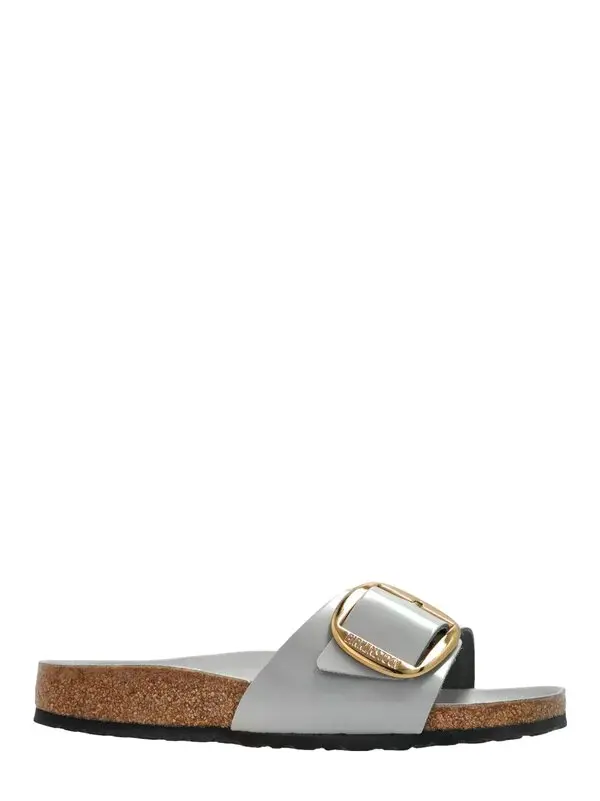 BIRKENSTOCK Madrid Big Buckle Slides - Grey