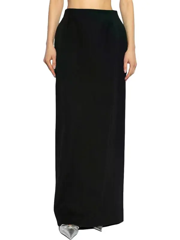 Balenciaga Wool Maxi Skirt - Black