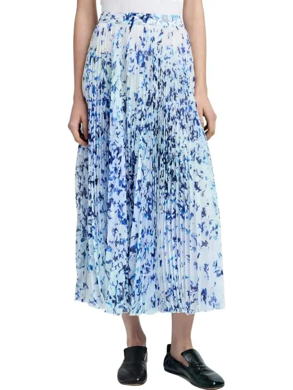 Proenza Schouler Cecily Pleated Skirt - Blue