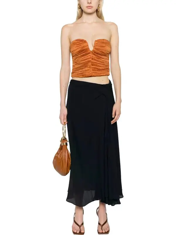Cult Gaia Shera Midi Skirt - Black
