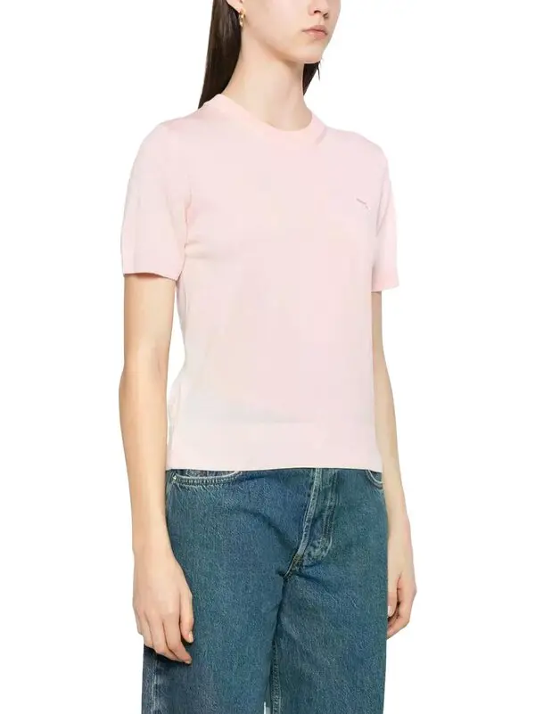Maison Kitsuné Baby Fox-patch Knitted T-shirt - Pink