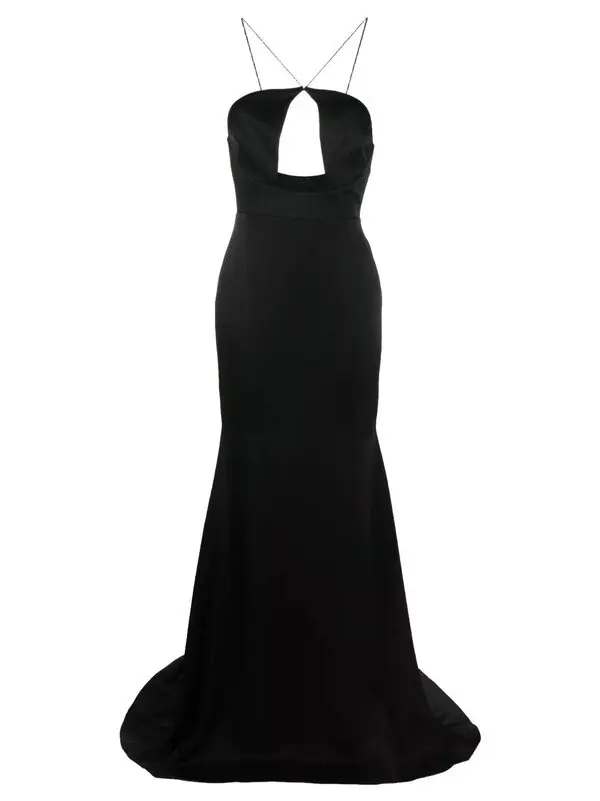 Alex Perry Maxi Dress With Cut-out Detail - Black