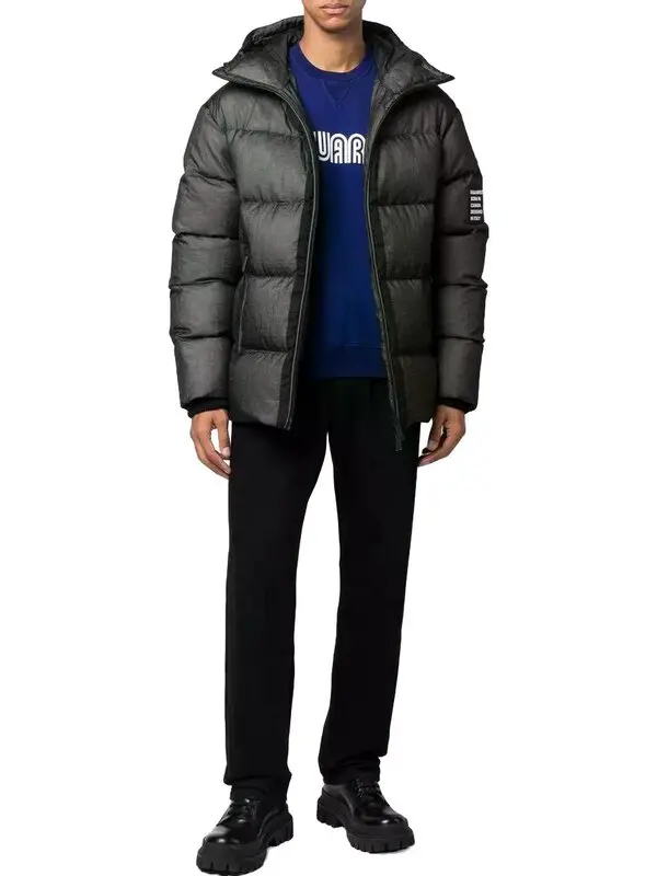 Dsquared2 Padded Hooded Jacket - Black