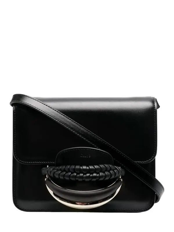 Chloé Kattie Leather Cross Body Bag - Black