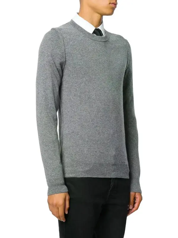Dolce & Gabbana Virgin Wool Crew Neck Jumper - Grey