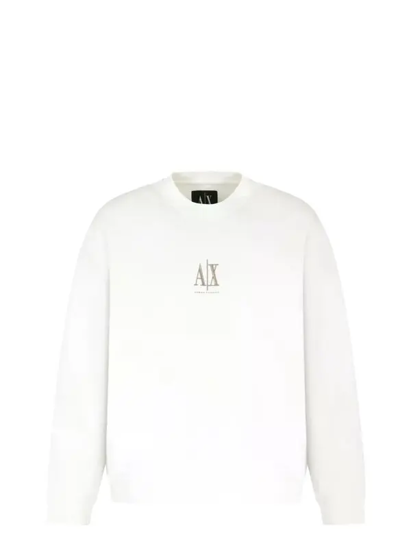 Armani Exchange Logo-embroidered Sweatshirt - White
