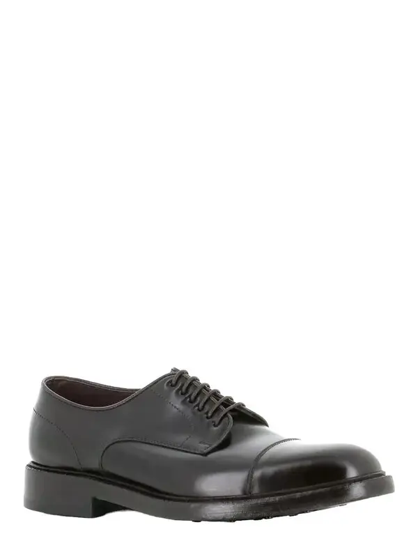 GREEN GEORGE 7084 Cap-toe Derby Shoes - Brown