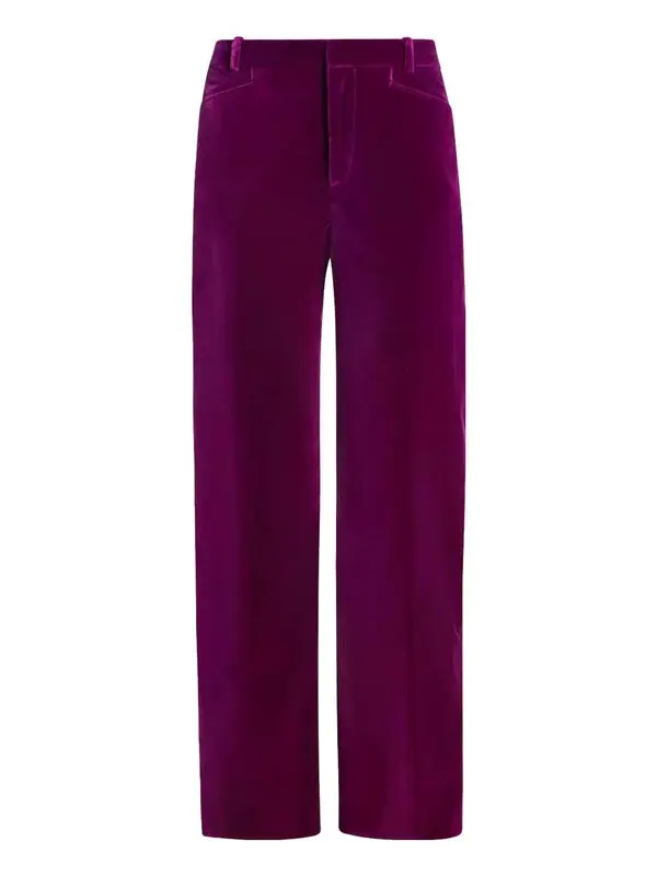 TOM FORD Velvet Flare Trousers - Pink