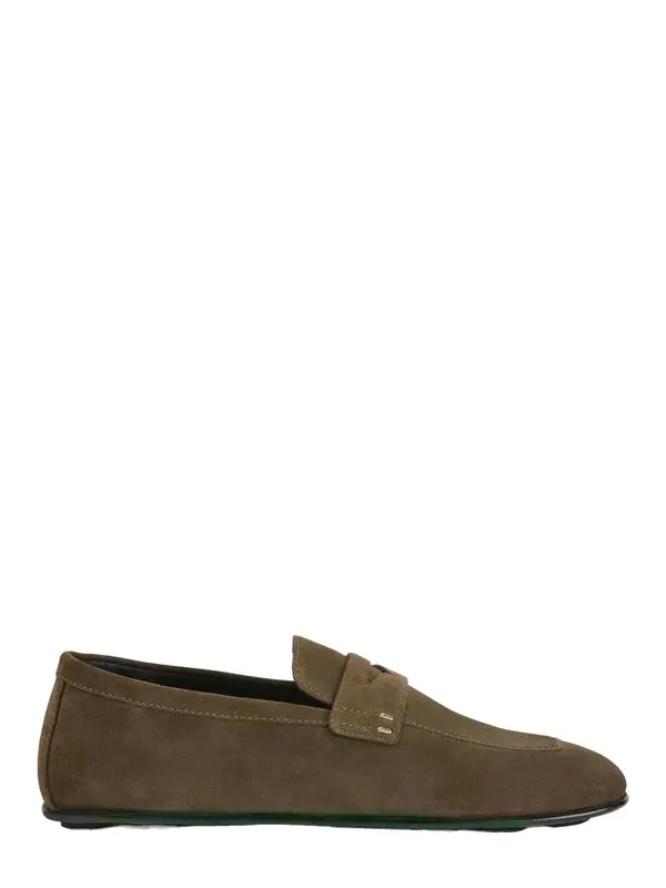 GIUSEPPE ZANOTTI Cristophe Suede Loafers - Green