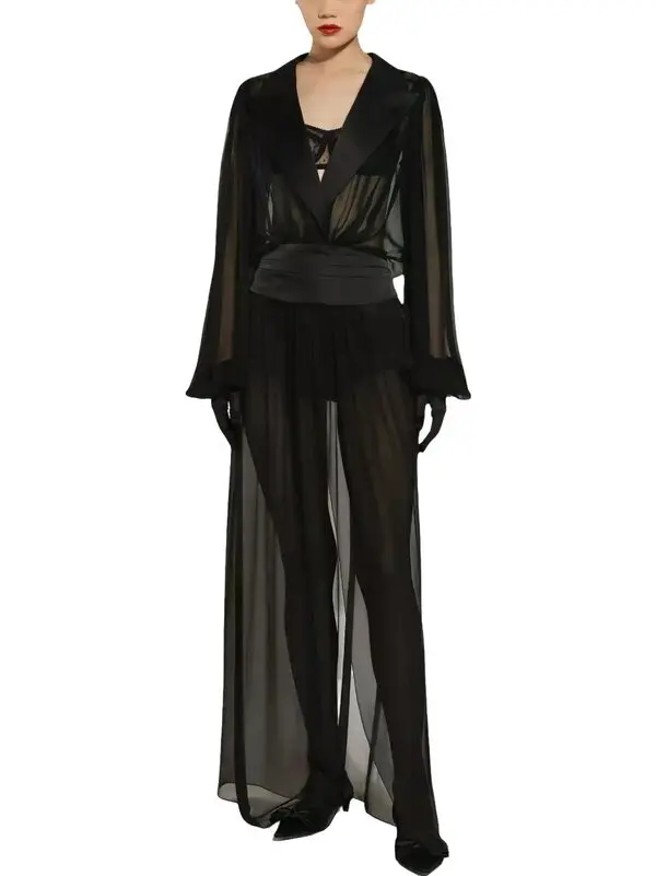 Dolce & Gabbana Chiffon Dress - Black