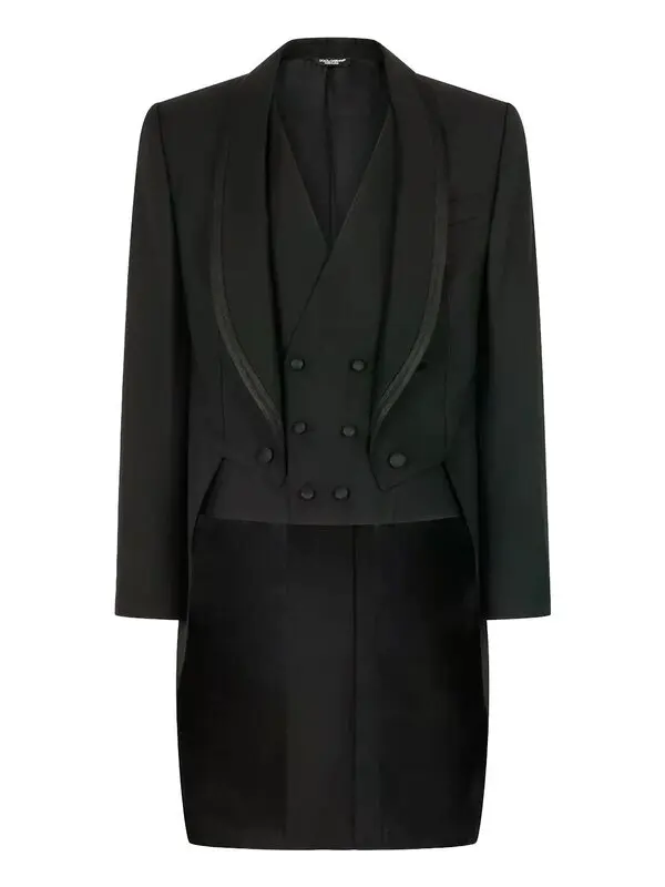 Dolce & Gabbana Three-piece Wool Evening Suit - Black