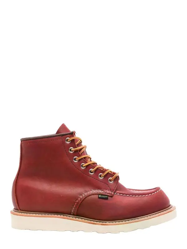 Red Wing Moc Ankle Boots - Red