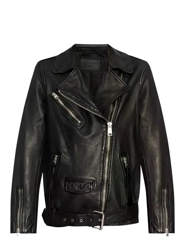ALLSAINTS Billie Leather Biker Jacket - Black