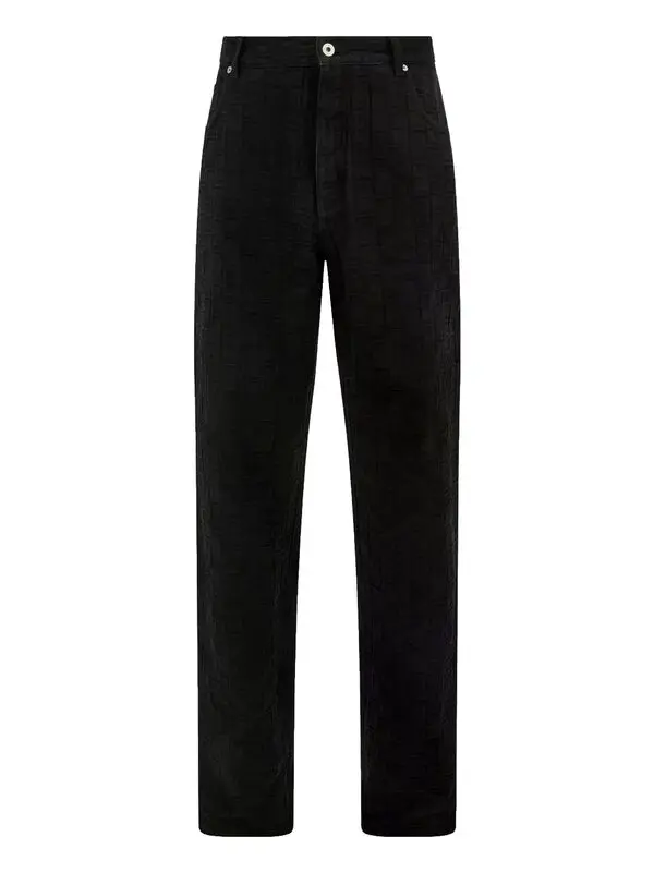 FERRAGAMO Monogram Jeans - Black