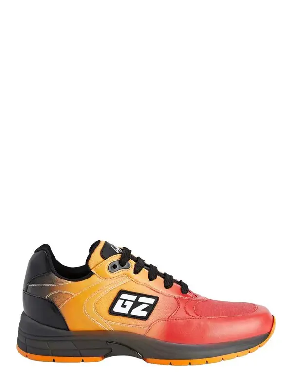 GIUSEPPE ZANOTTI Runner Lace-up Low-top Sneakers - Red