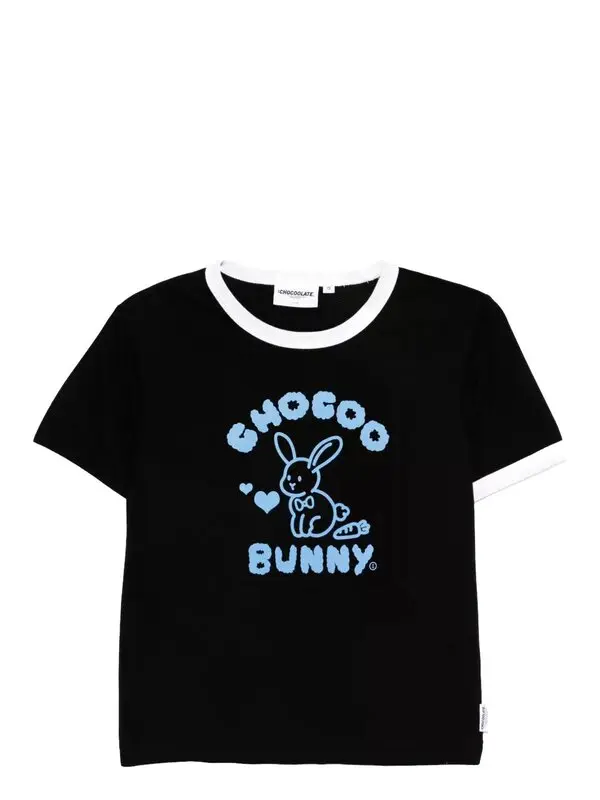 CHOCOOLATE Graphic Print T-shirt - Black