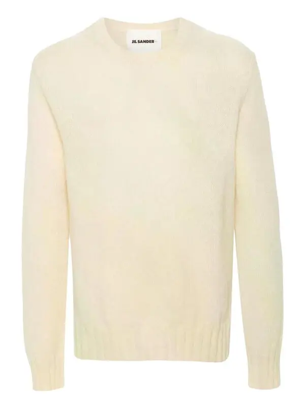 JIL SANDER Ribbed Knit Sweater - Neutrals