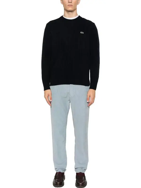 Lacoste Cable-knit Sweater - Blue