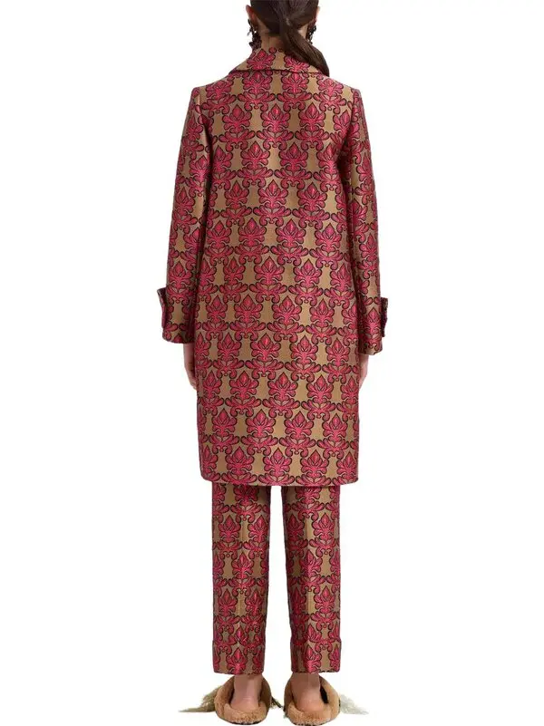La DoubleJ Precious Jacquard Coat - Pink