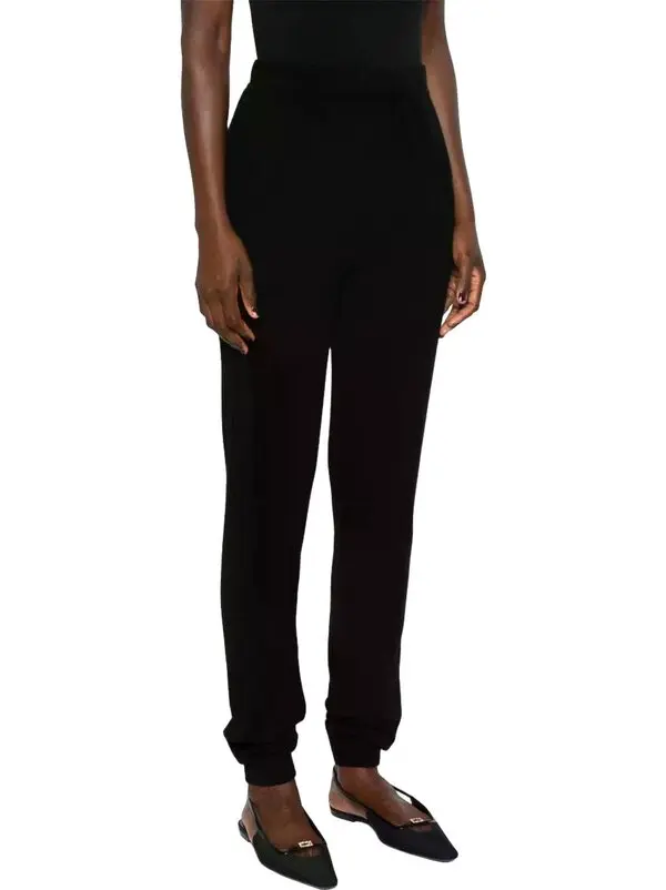 Saint Laurent High-waisted Cashmere Leggings - Black