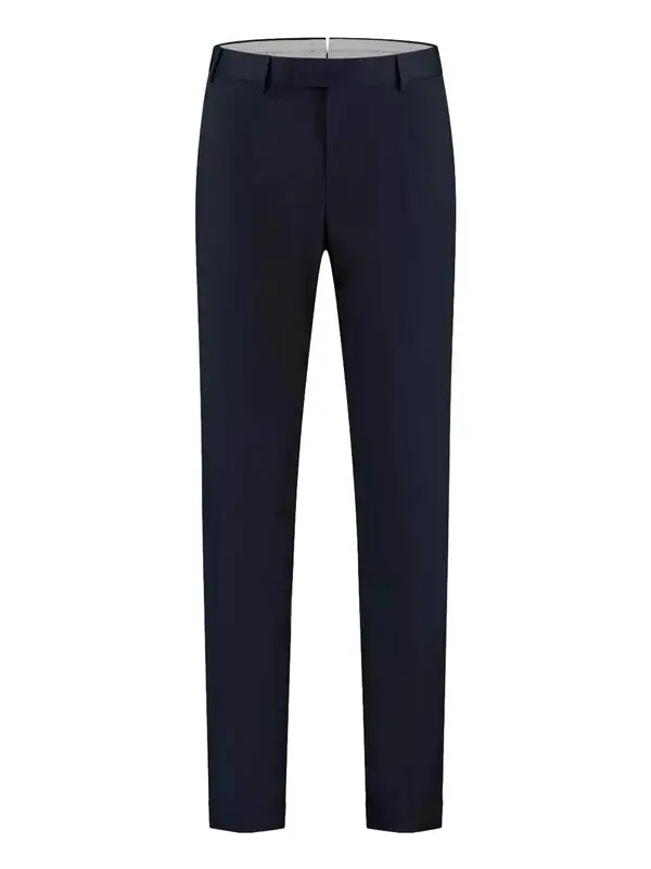 PT TORINO Navy Straight-leg Trousers - Blue