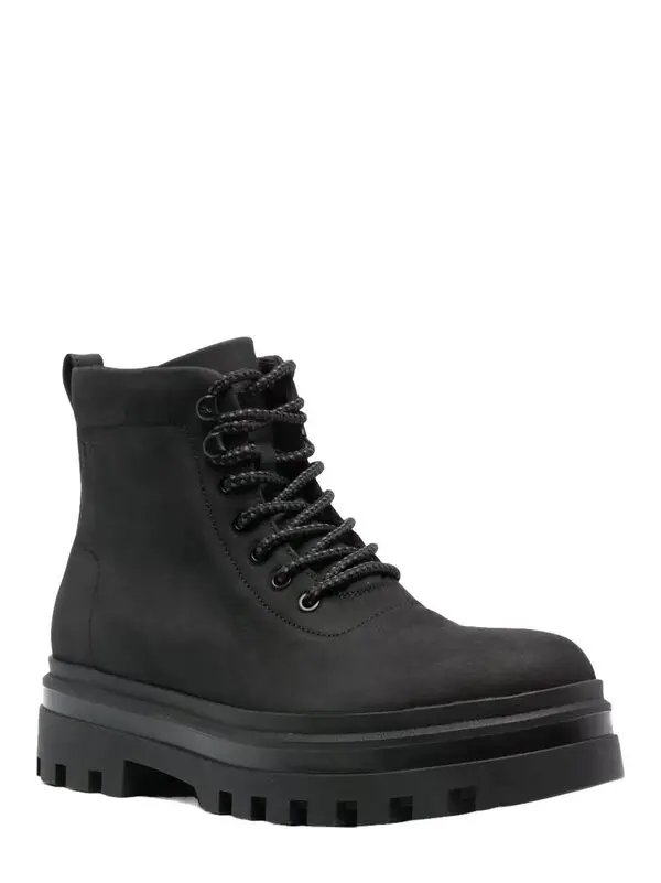 Calvin Klein Lace-up Combat Boots - Black