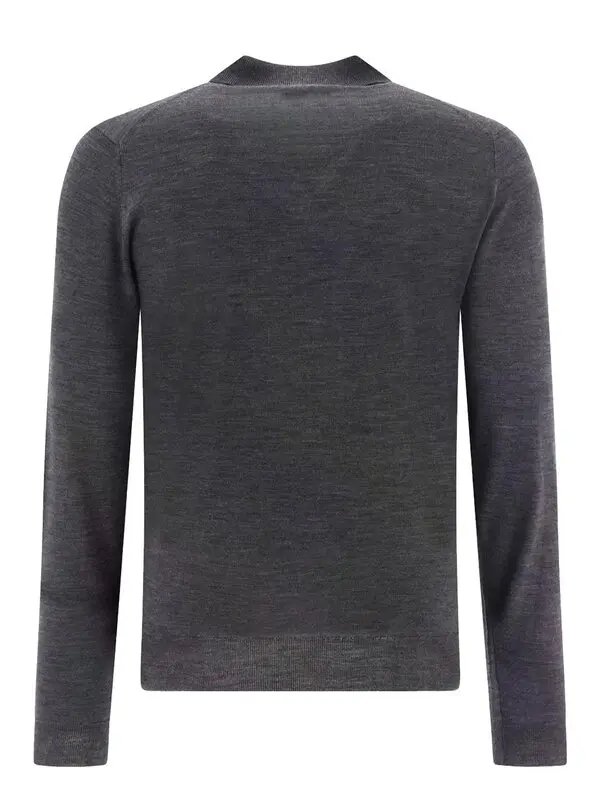 John Smedley Merino Wool Polo Shirt - Grey