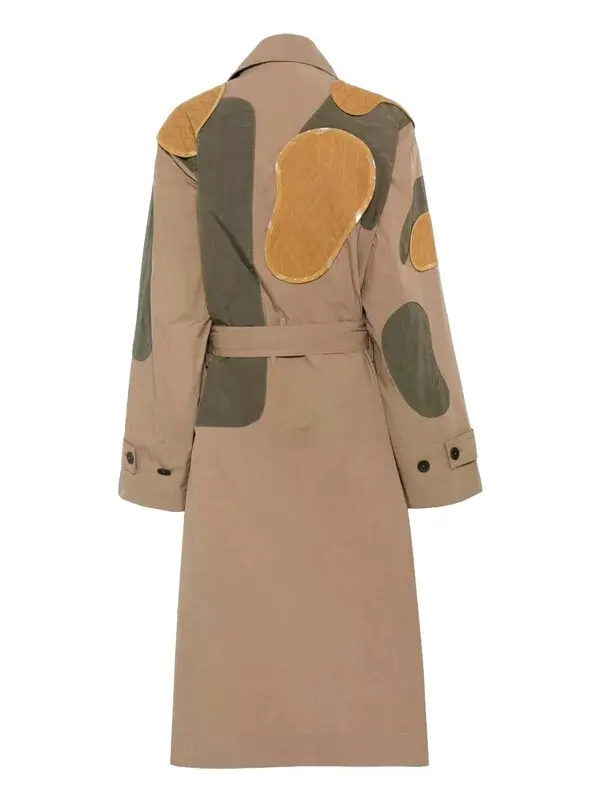 CRAIG GREEN Patch-detail Trench Coat - Neutrals