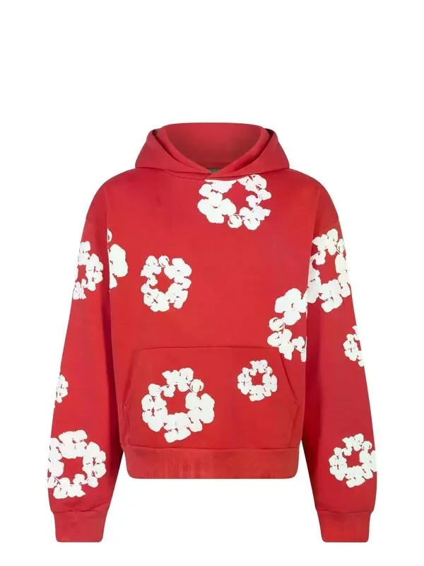 DENIM TEARS The Cotton Wreath Hoodie - Red