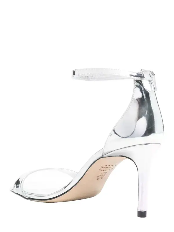 STUART WEITZMAN 75mm Nudist Ii Sandals - Silver