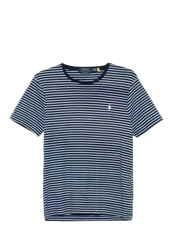 Polo Ralph Lauren Striped Cotton T-shirt - Blue