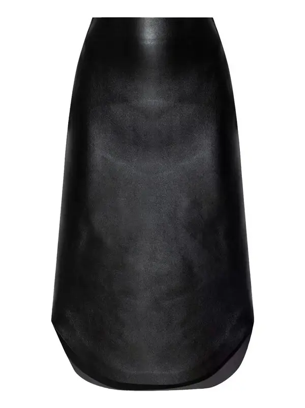 DIESEL® Leather Midi Skirt - Black