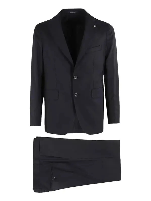 Tagliatore Single Breasted Wool Suit - Blue