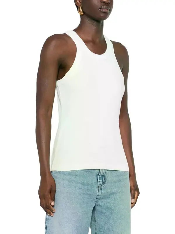 Closed Logo-embroidered Ribbed Tank Top - Neutrals