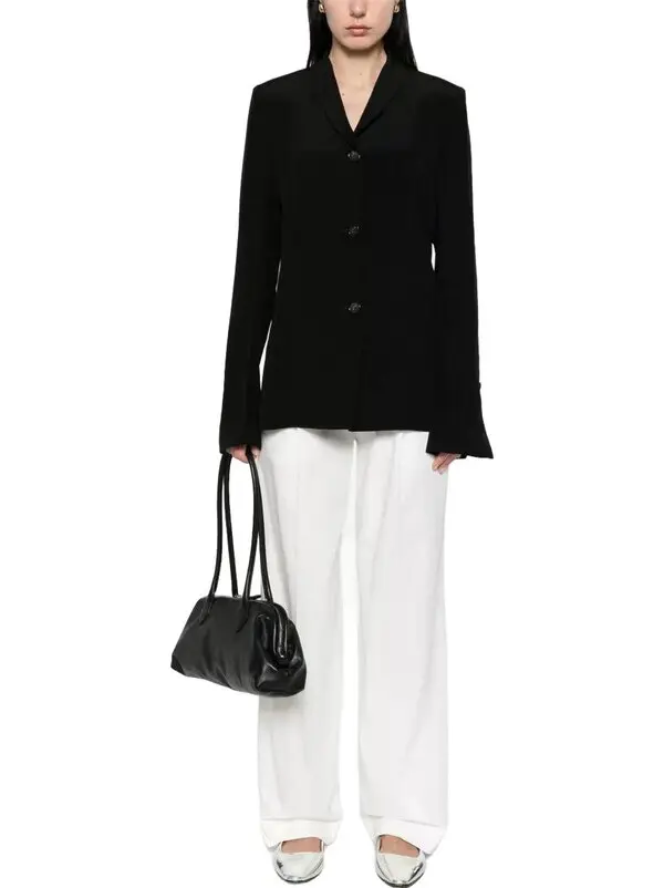 TOTEME Single-breasted Blazer With Split Cuffs - Black