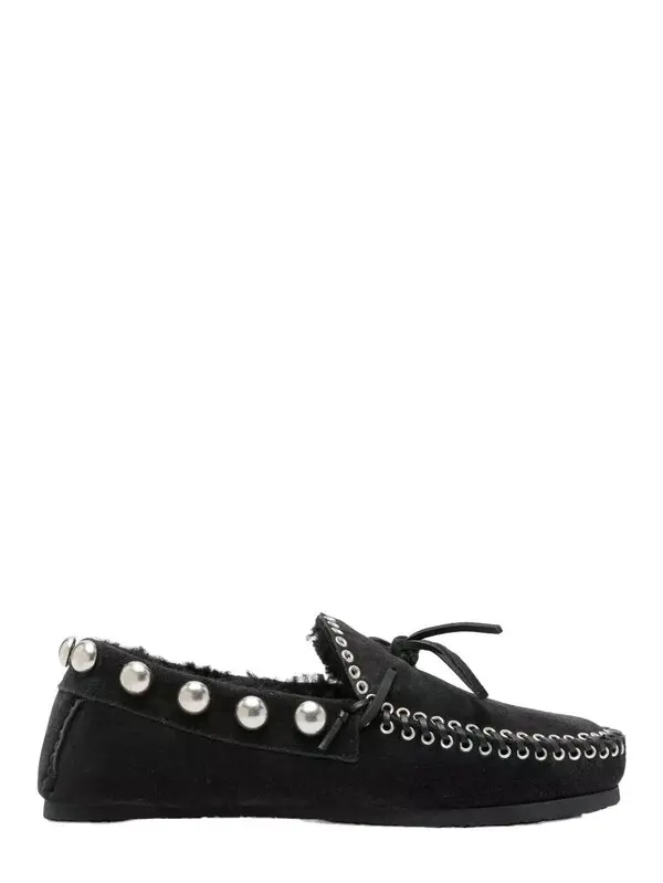 Isabel Marant Étoile Fitza Shearling Loafers - Black